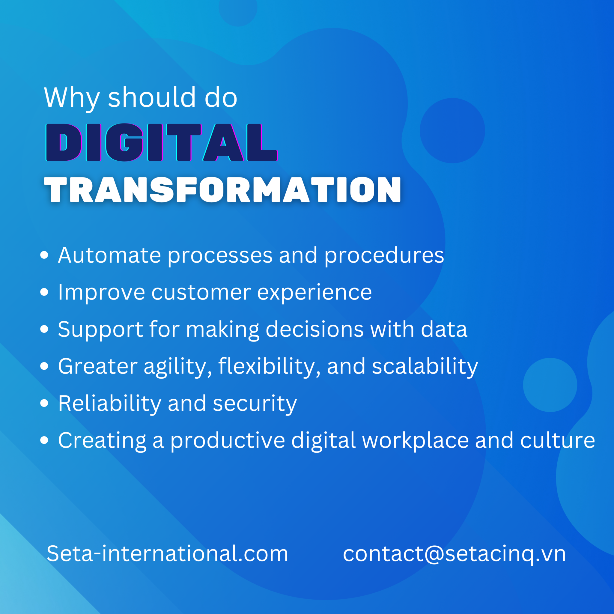 Why should do digital transformation? – SETA International Vietnam